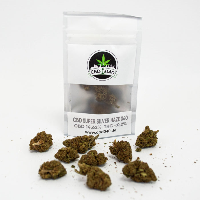 Super Silver Haze CBD Blüten kaufen bei CBD 040, die Nr. seit 2019